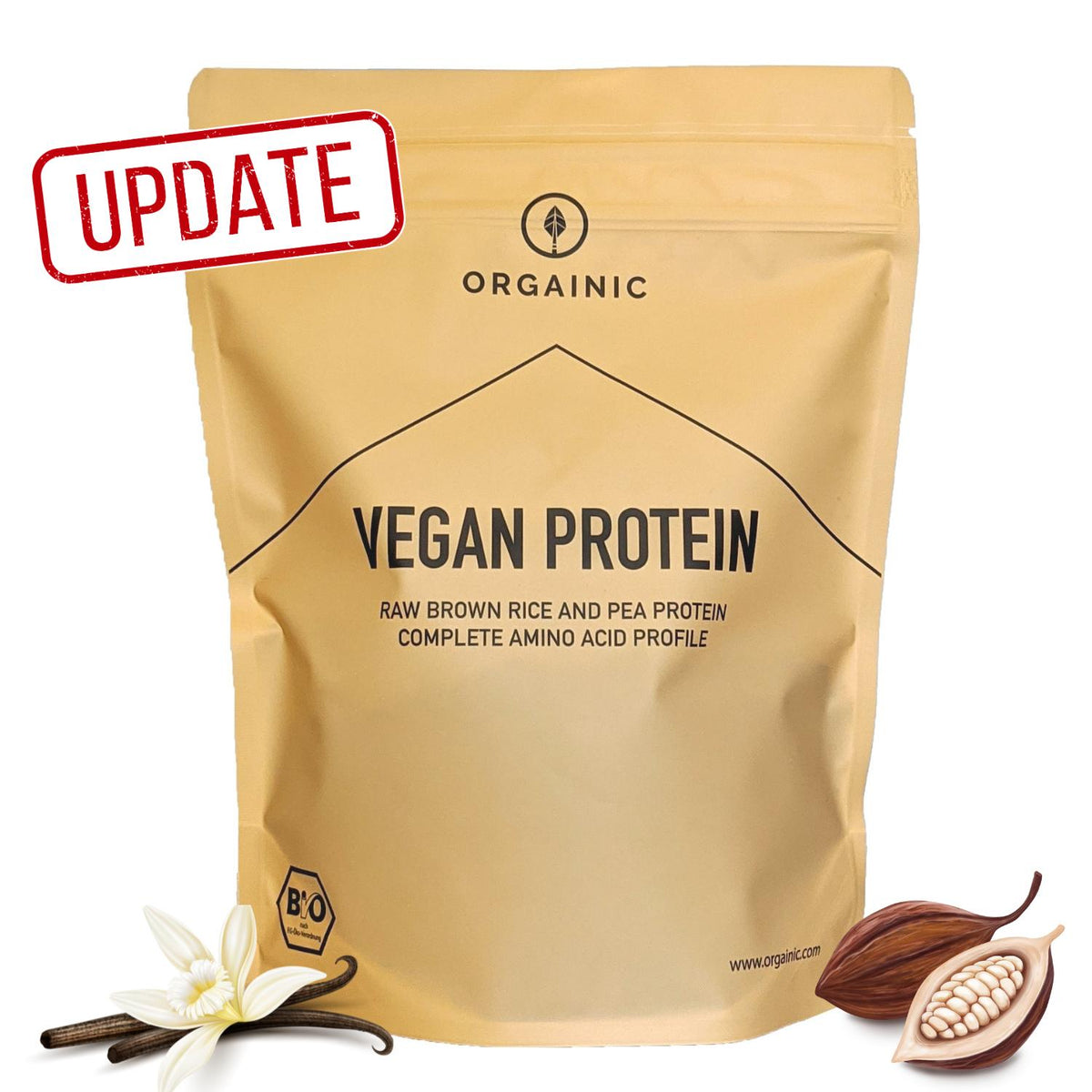 Bio Vegan Protein 700g - Natürlicher Geschmack Ohne Zusatzstoffe – ORGAINIC